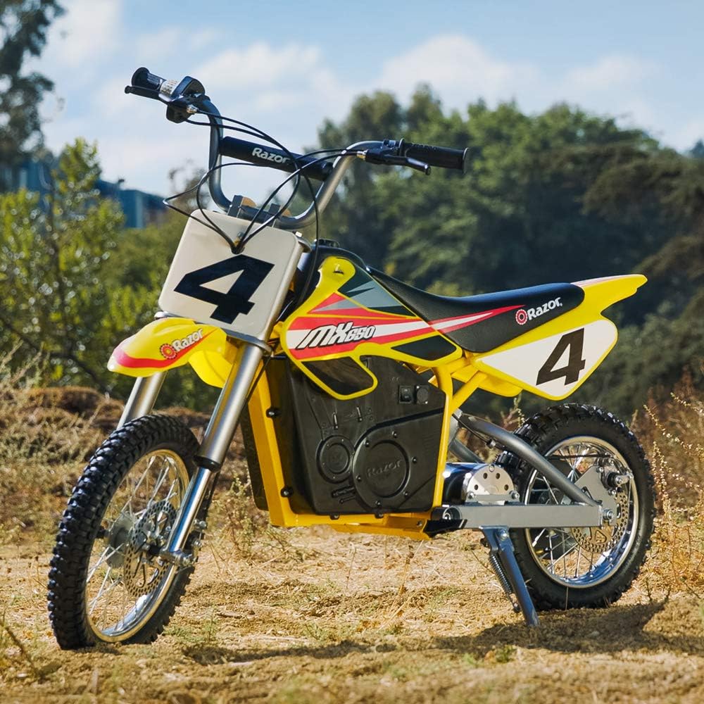 Razor MX650 Electric Dirt Bike Off-Road Motocross Yellow – rinock