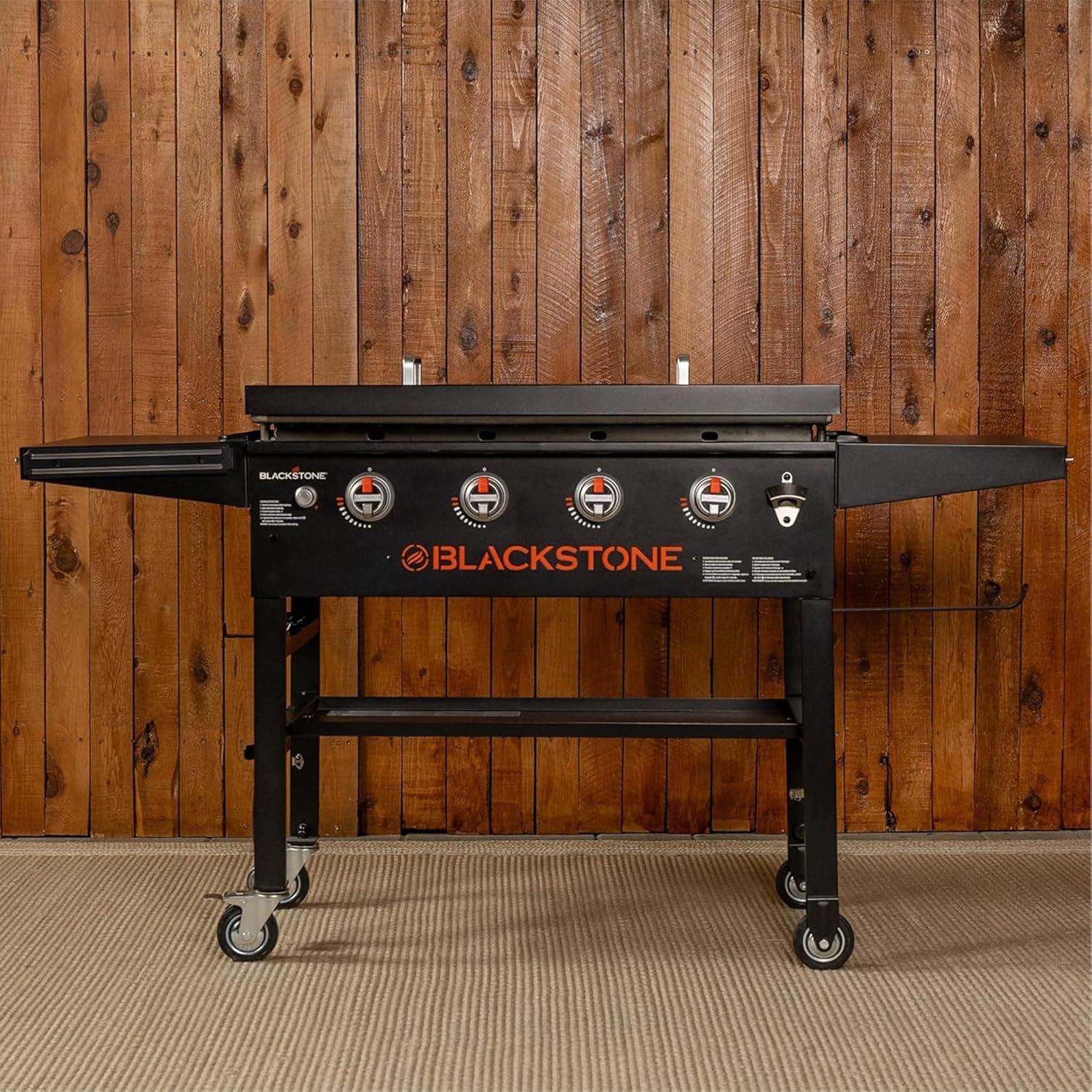 Blackstone 36 Inch Outdoor Gas Griddle with Hard Cover and Folding ...