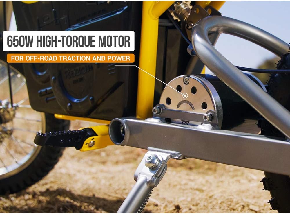 Razor MX650 Electric Dirt Bike Off-Road Motocross Yellow – rinock