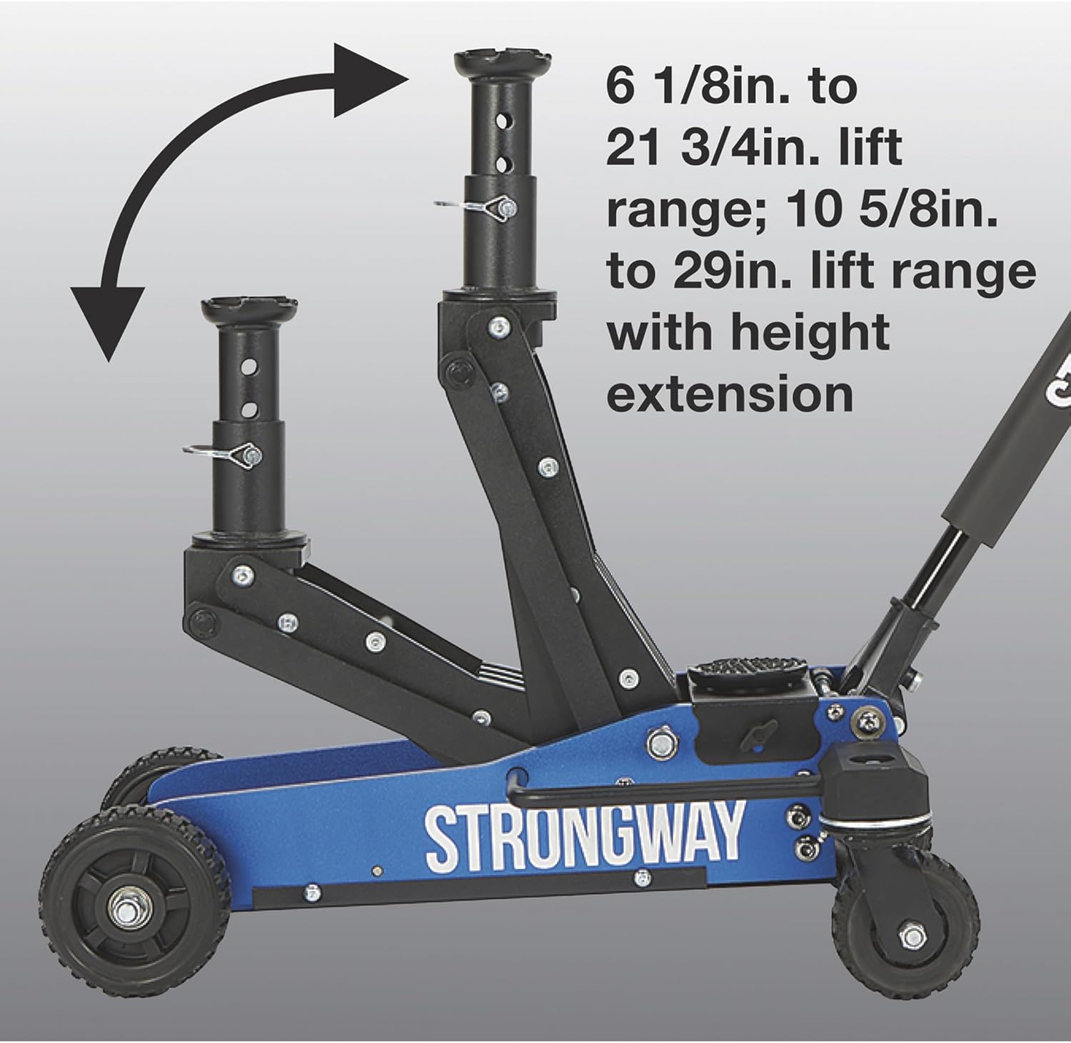 Strongway Off-Road Vehicle Jack, High-Lift, Heavy-Duty Casters – functy