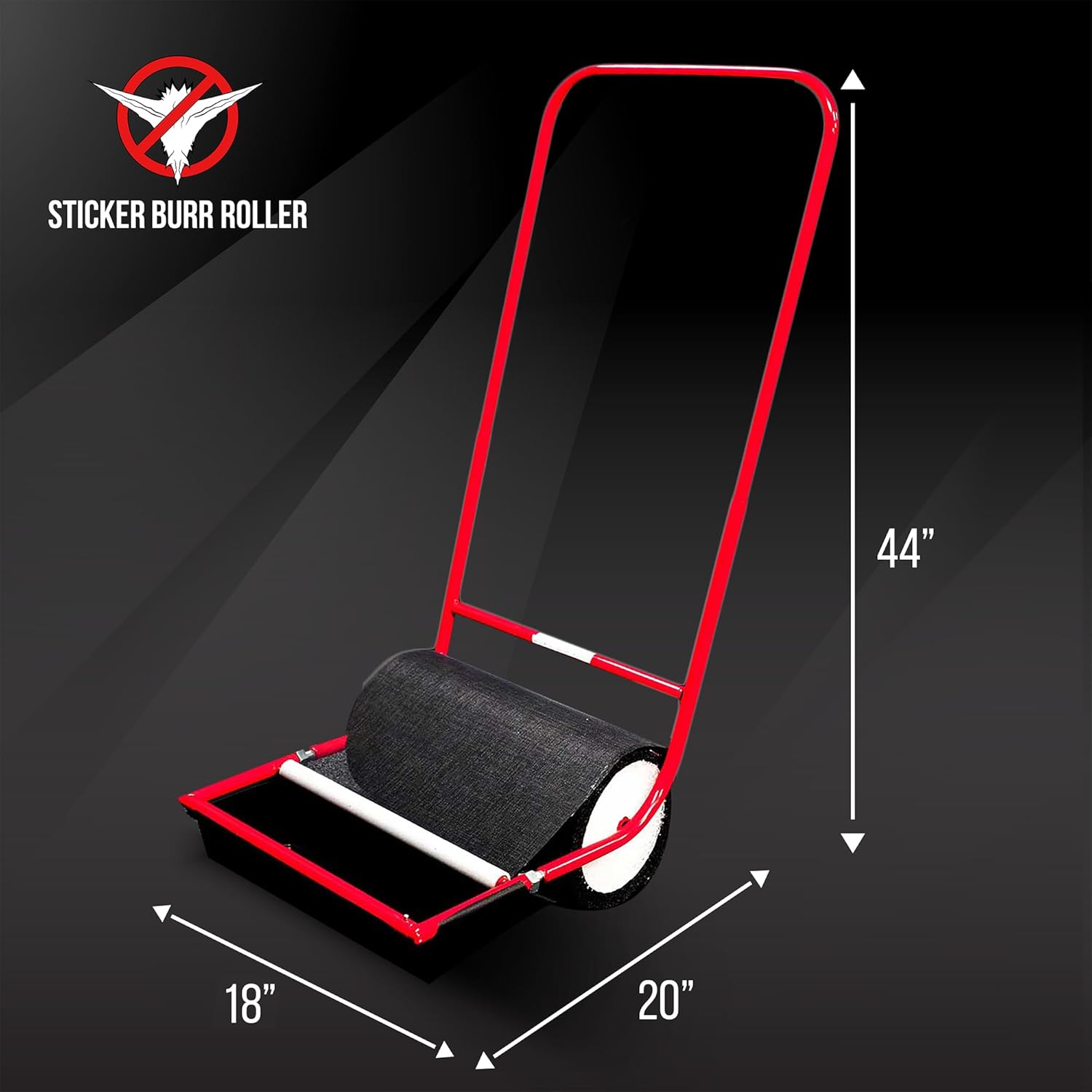 X-Large Sticker Burr Roller Remover Yard Tool, 18″, Push Model 2.0 – functy