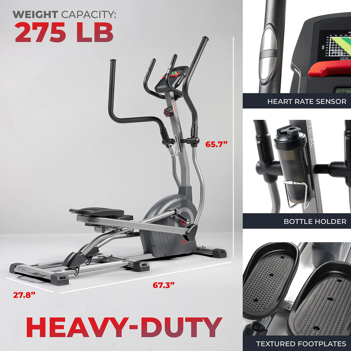 Smart Elite Long Stride Length Magnetic Elliptical – sythne