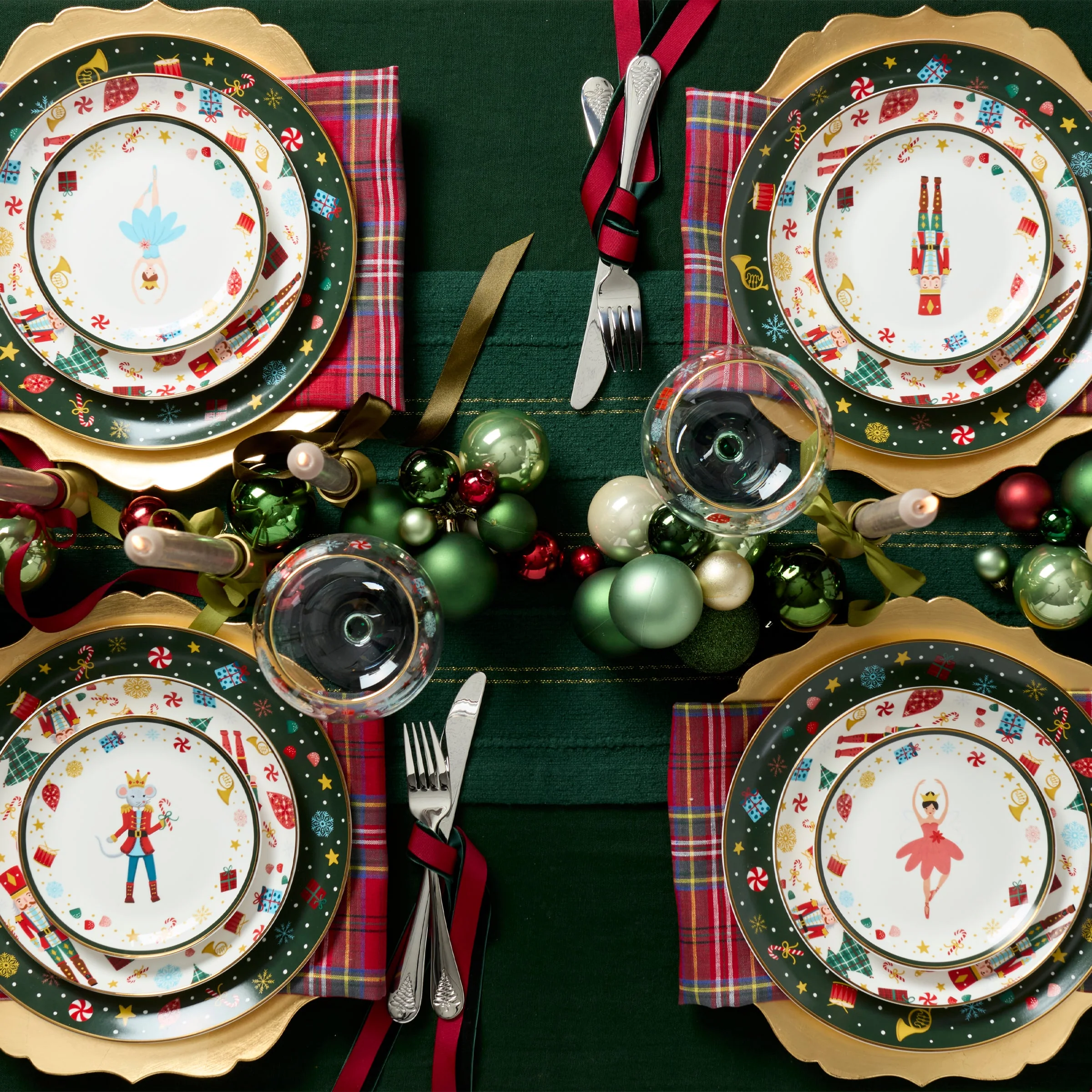 Nutcracker Ballet 12-Piece Dinnerware Set – lneox