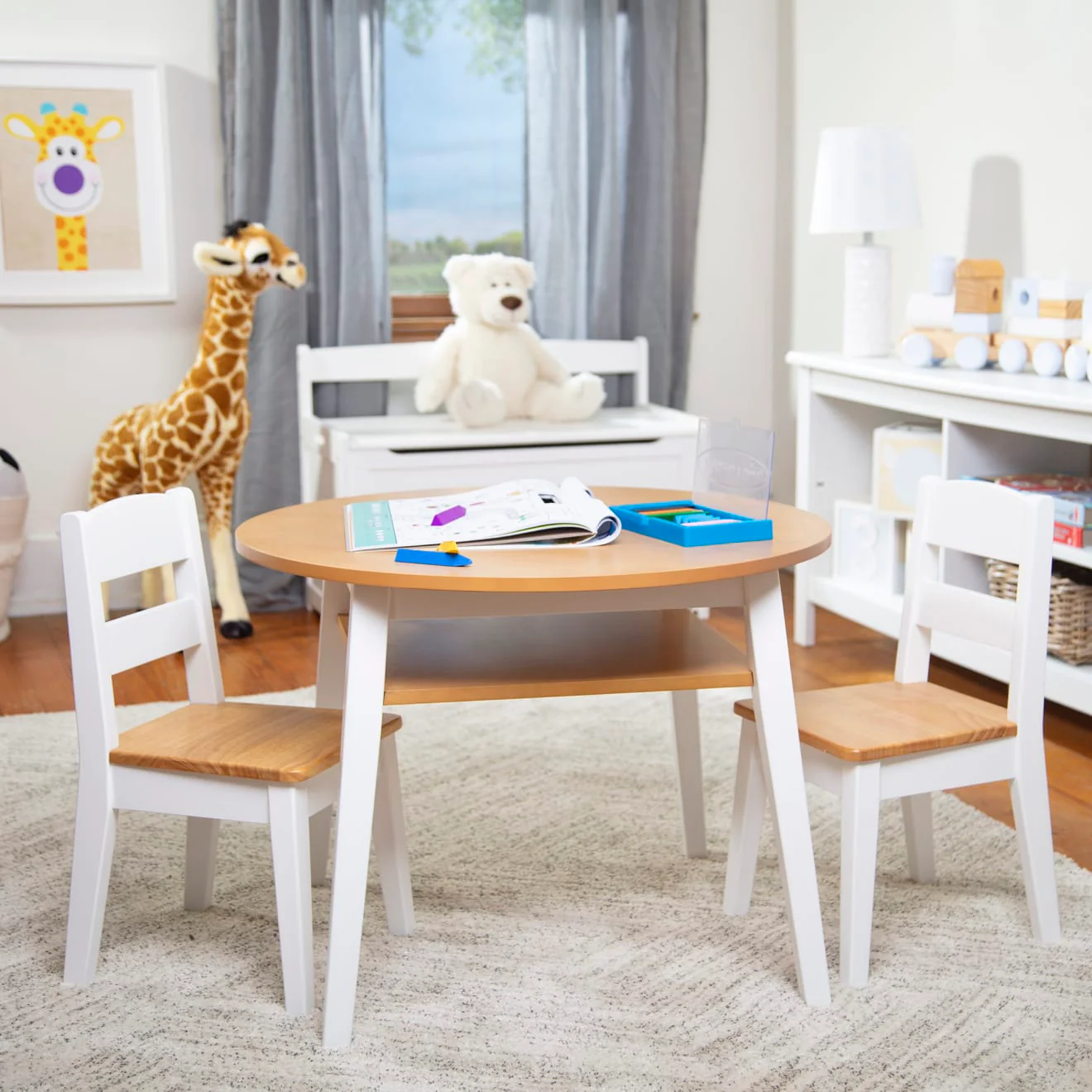 Wooden Round Table & Chairs Set – mlisug