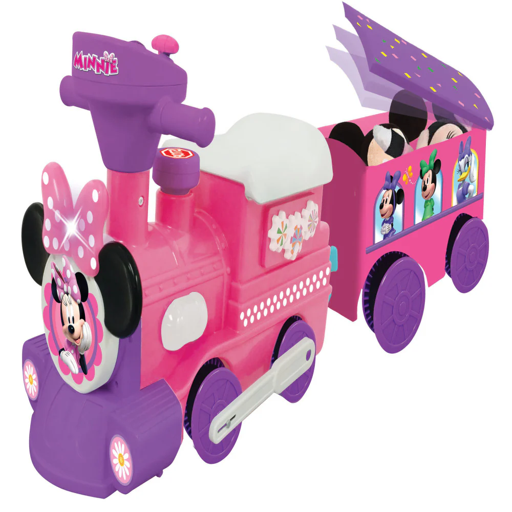 Kiddieland – Disney Minnie Mouse Ride-On Motorized Train with Track – tysus