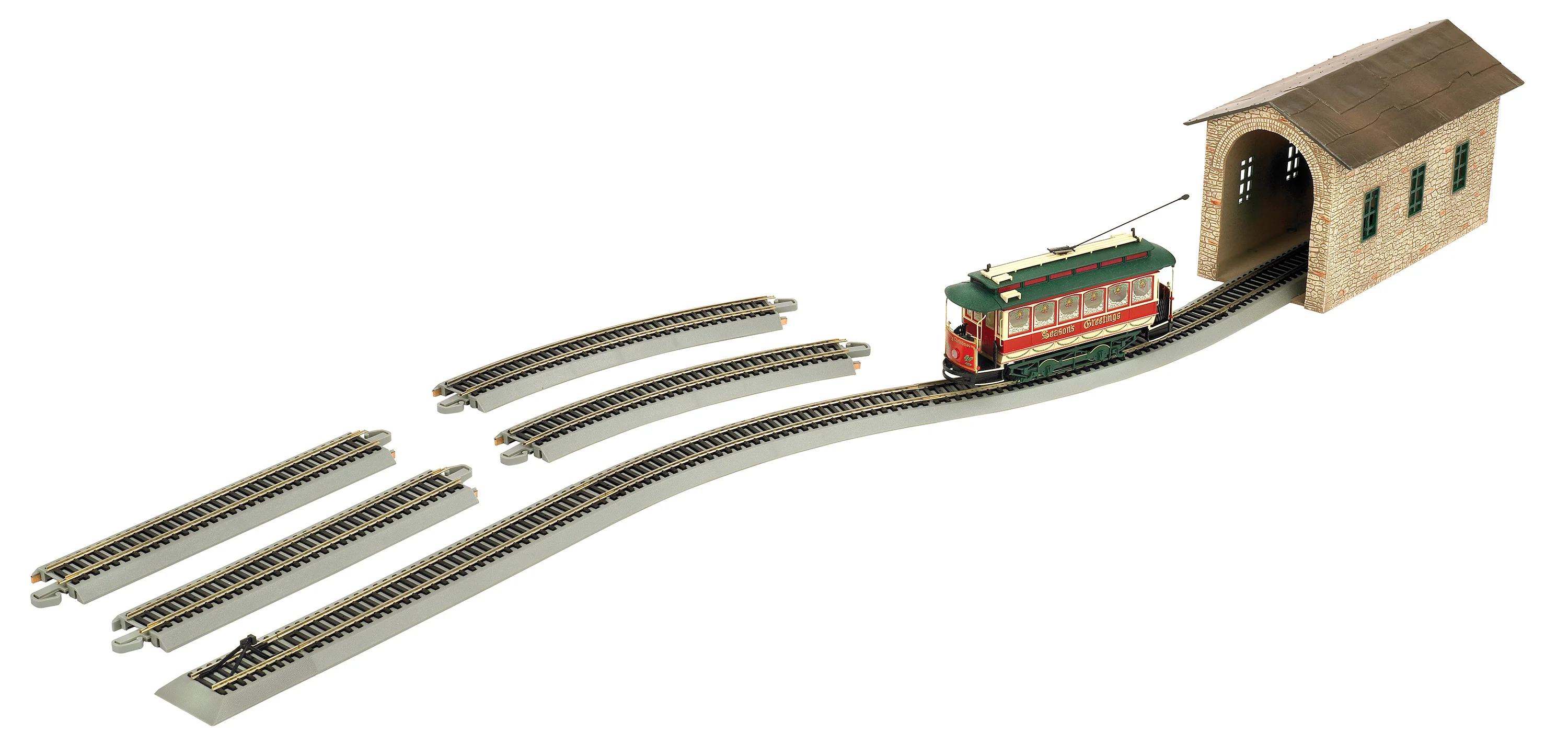 Bachmann Trains – Village Streetcar Christmas Auto Reversing Set – On30 ...