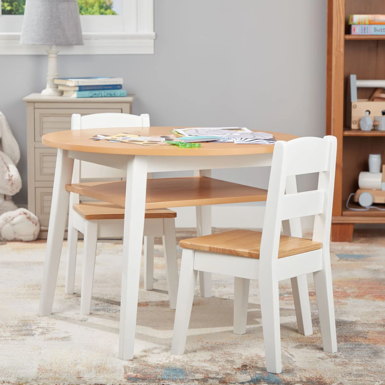 Wooden Round Table & Chairs Set – mlisug