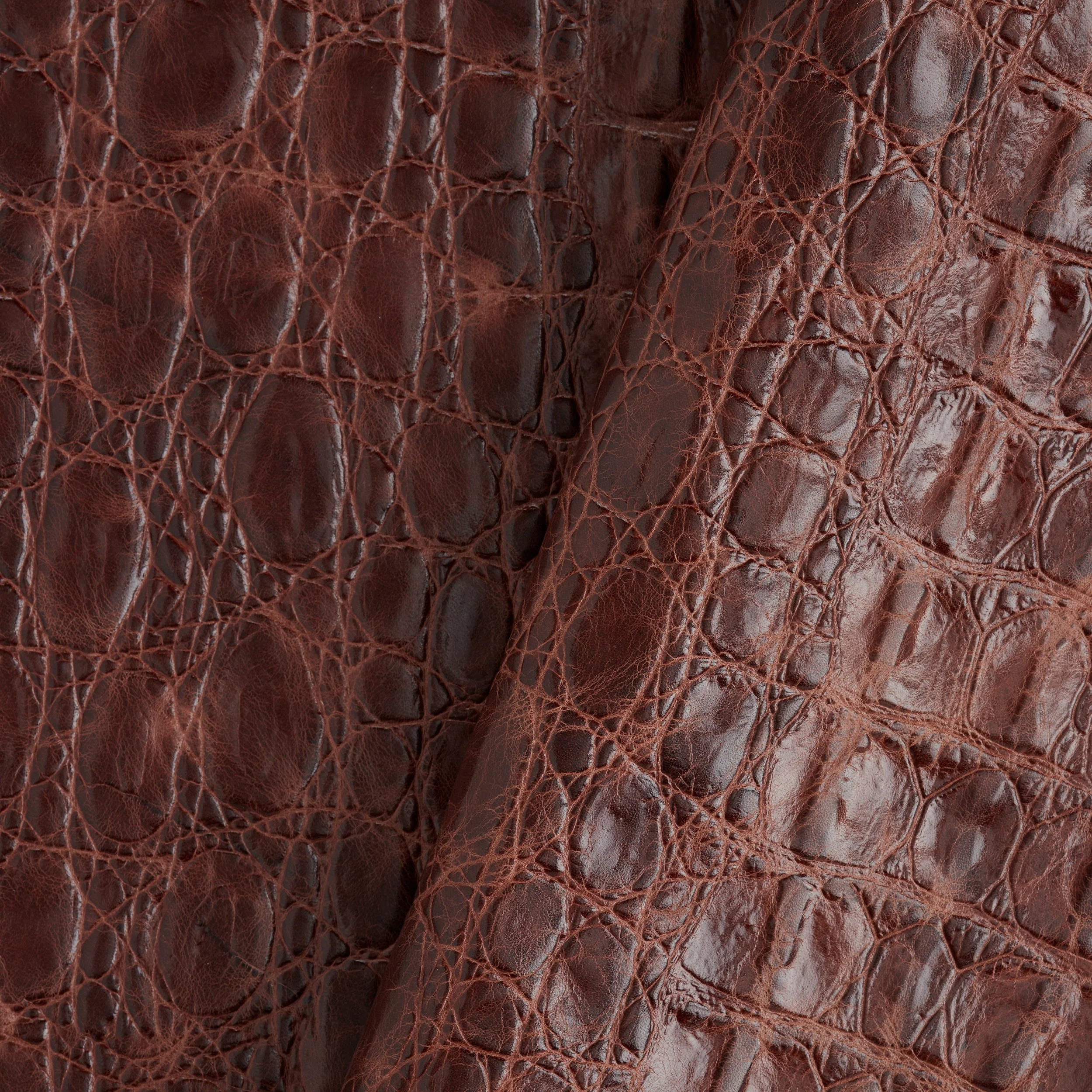 Croco Embossed Side Light Brown – tnyda