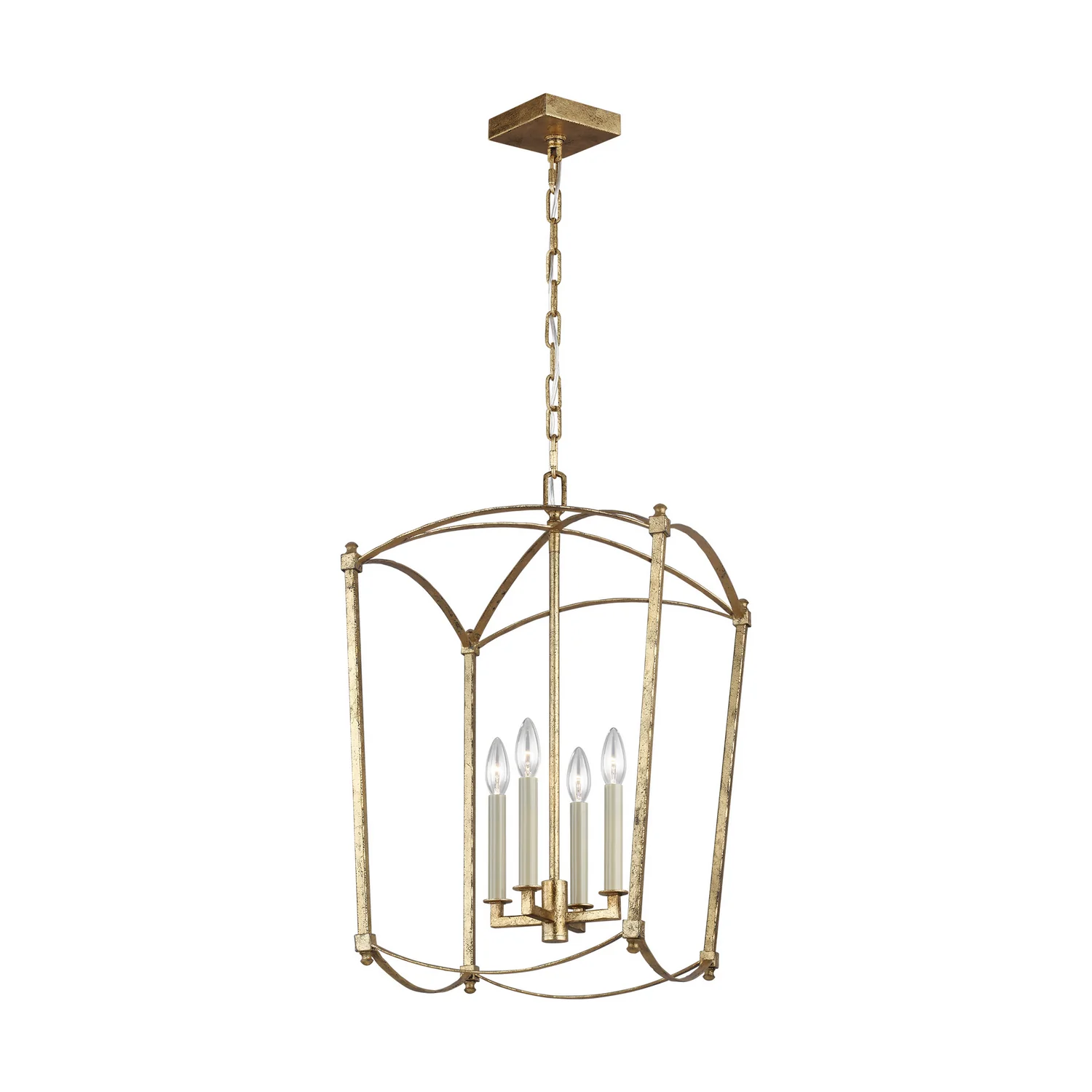 Visual Comfort Studio Thayer F3322/4ADB Pendant Light – Antique Gild ...