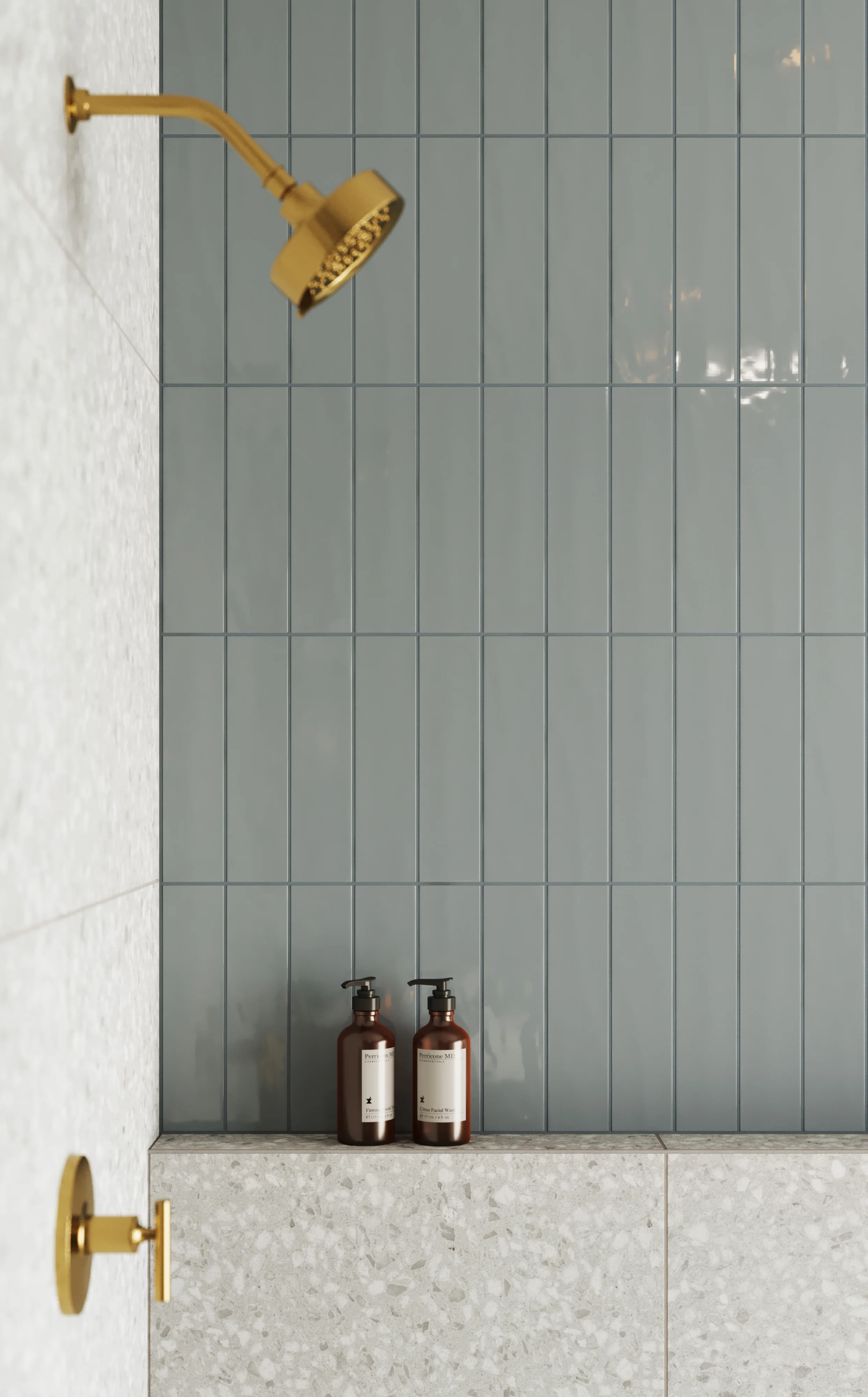 Palmer 3×12 Glossy Porcelain Tile in Eucalyptus – ewrmrin