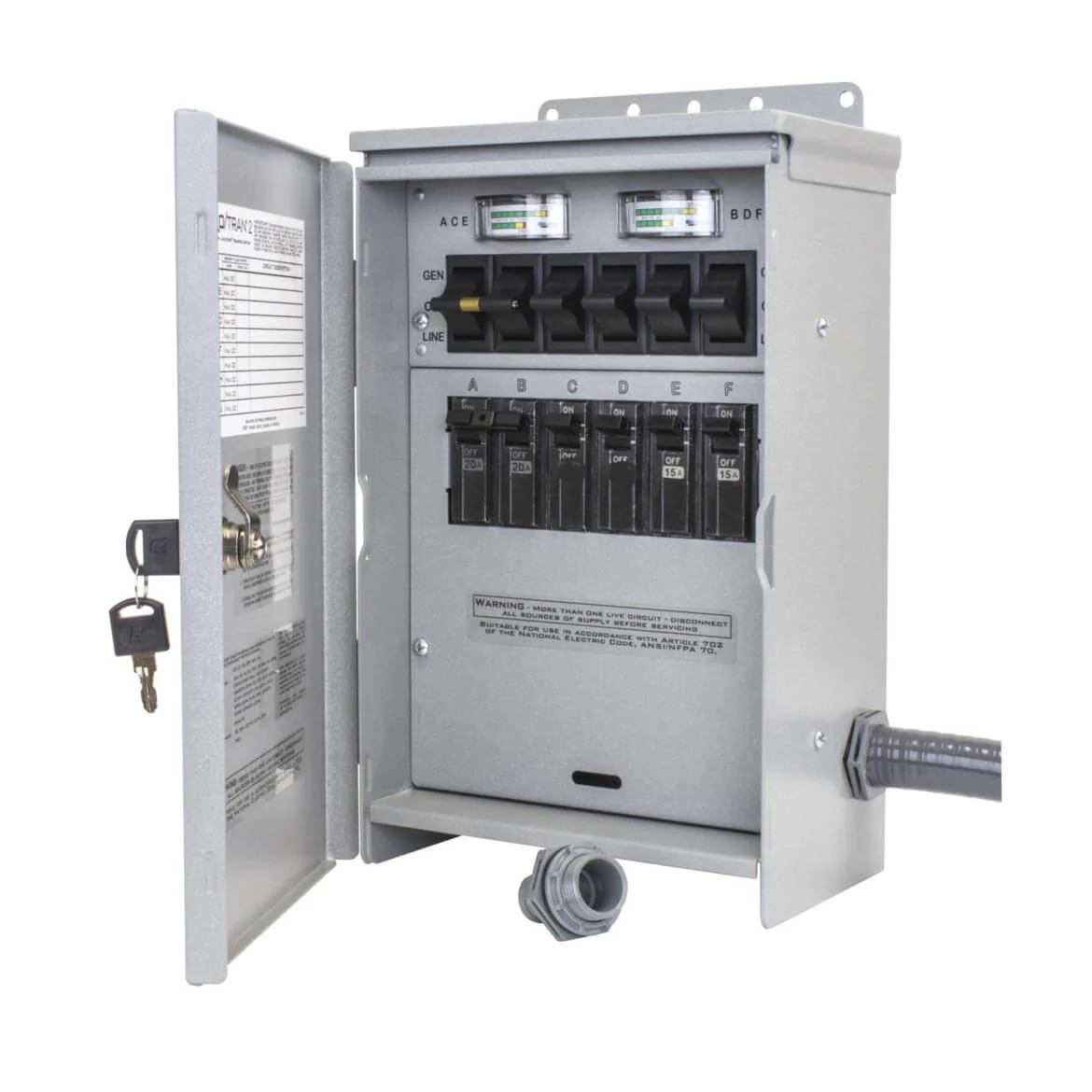Reliance R306A 120/240-Volt 30-Amp 6-Circuit Pro/Tran Outdoor Transfer ...