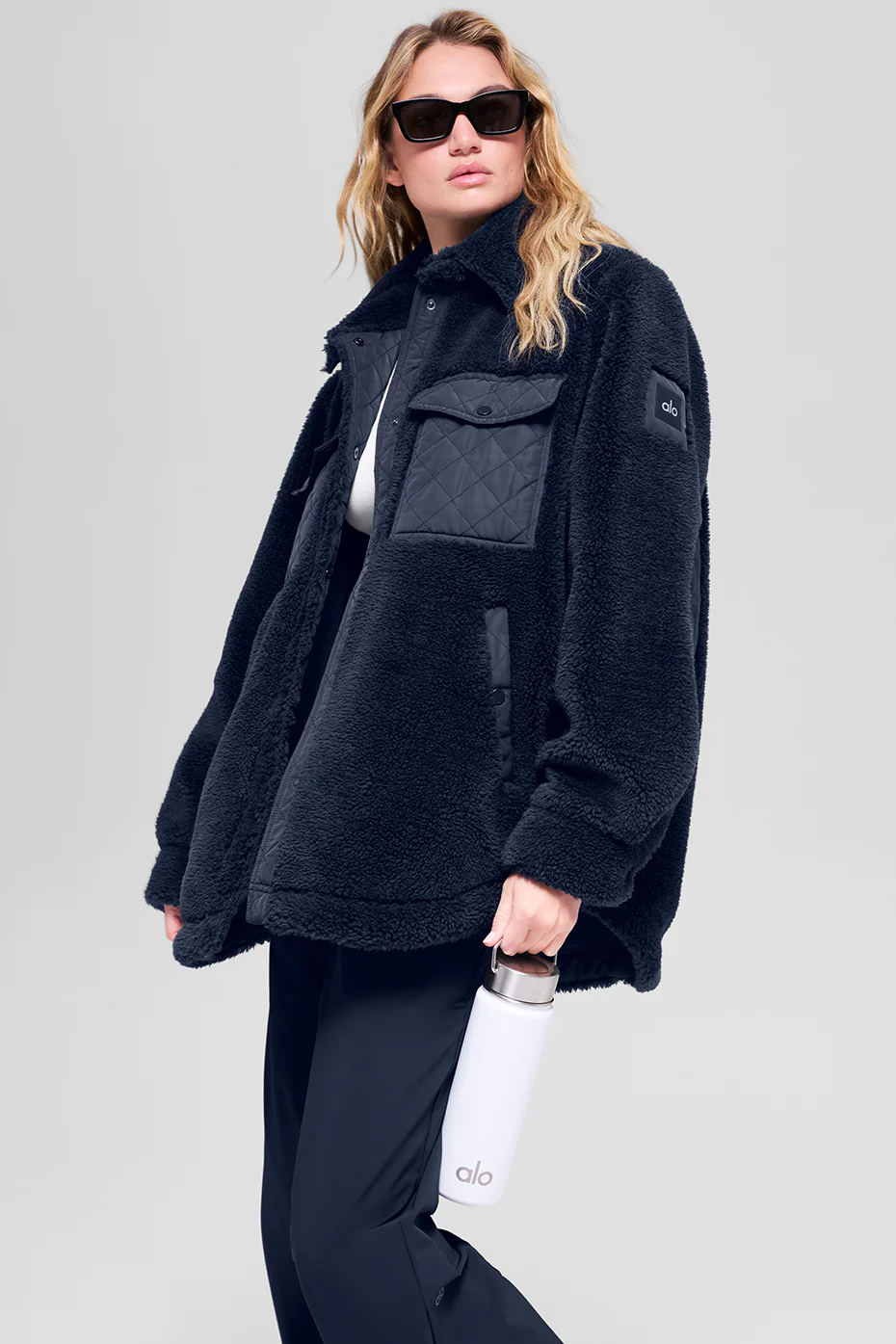 Sherpa Edge Shacket – Navy – alog