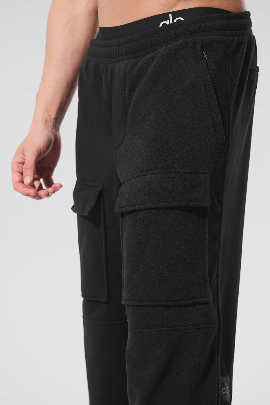 Polar Fleece Ridge Cargo Pants – Black – alog
