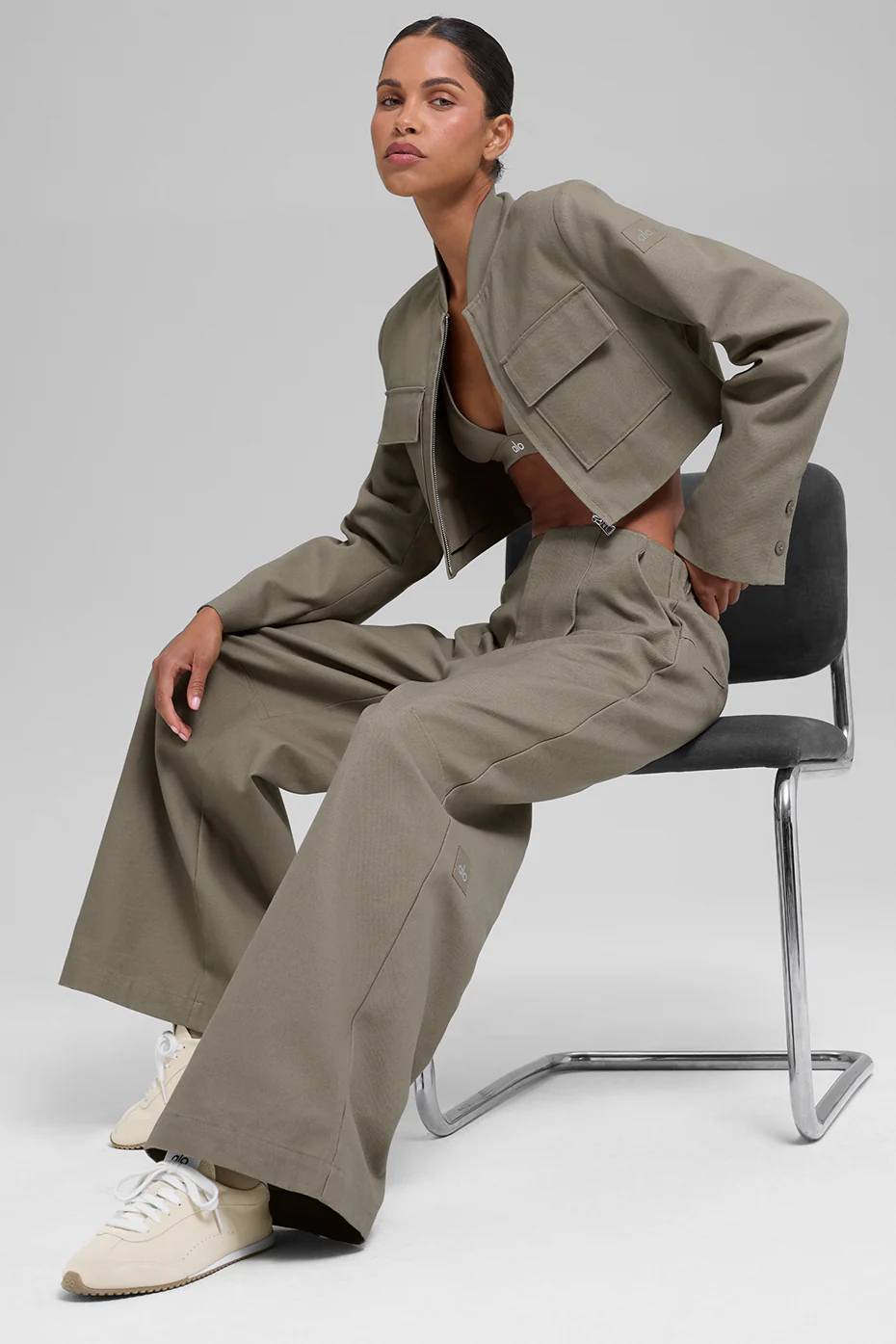 High-Waist Main Character Wide Leg Trouser – Light Cocoa – alog