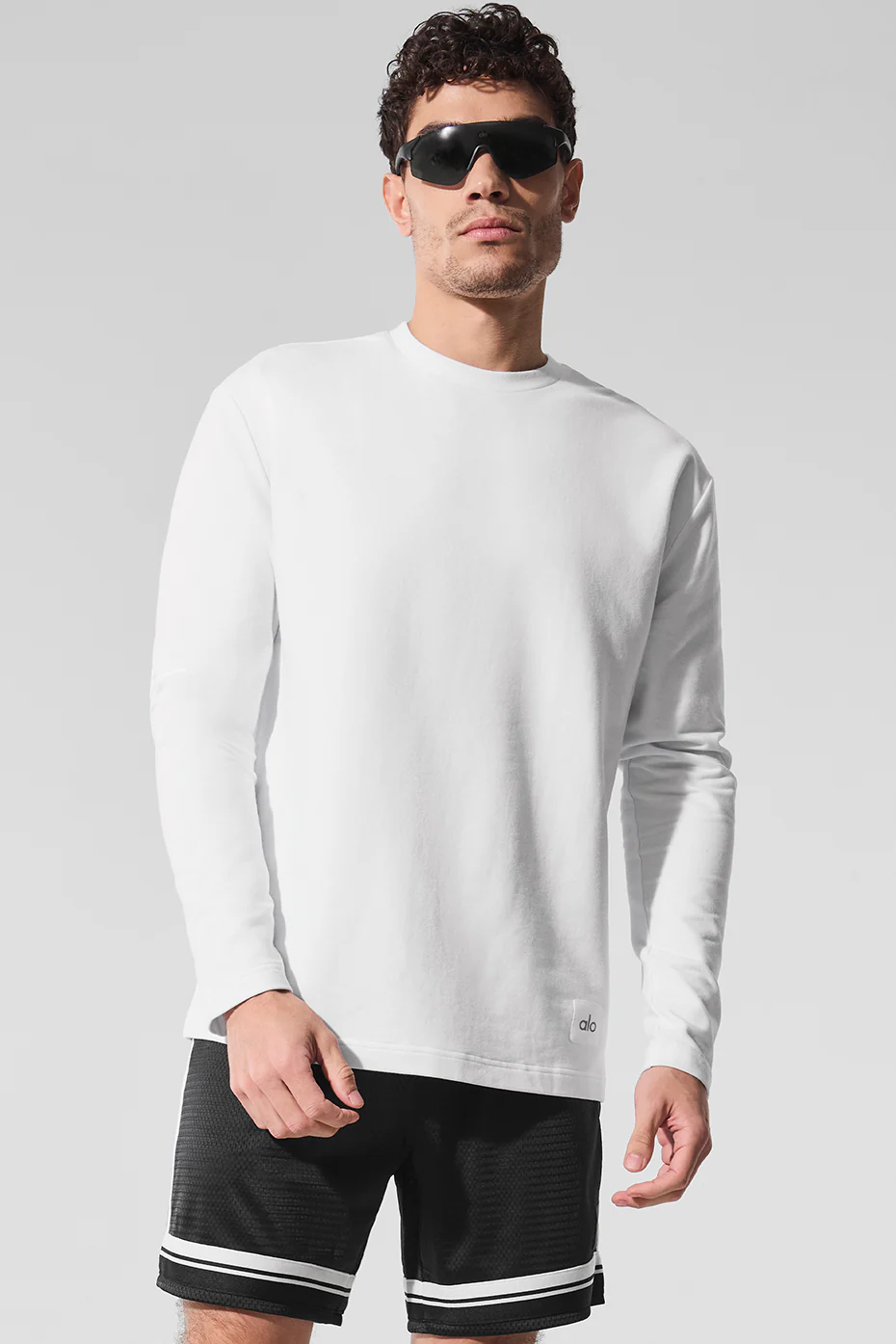 Double Take Long Sleeve Crew – White – alog