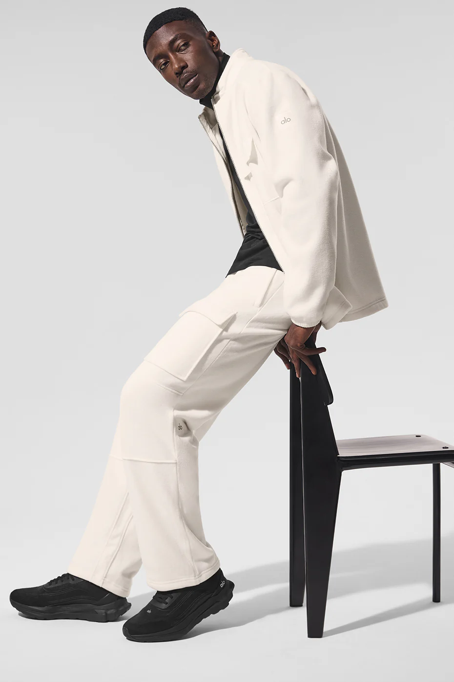 Polar Fleece Ridge Full Zip Jacket – Ivory – alog