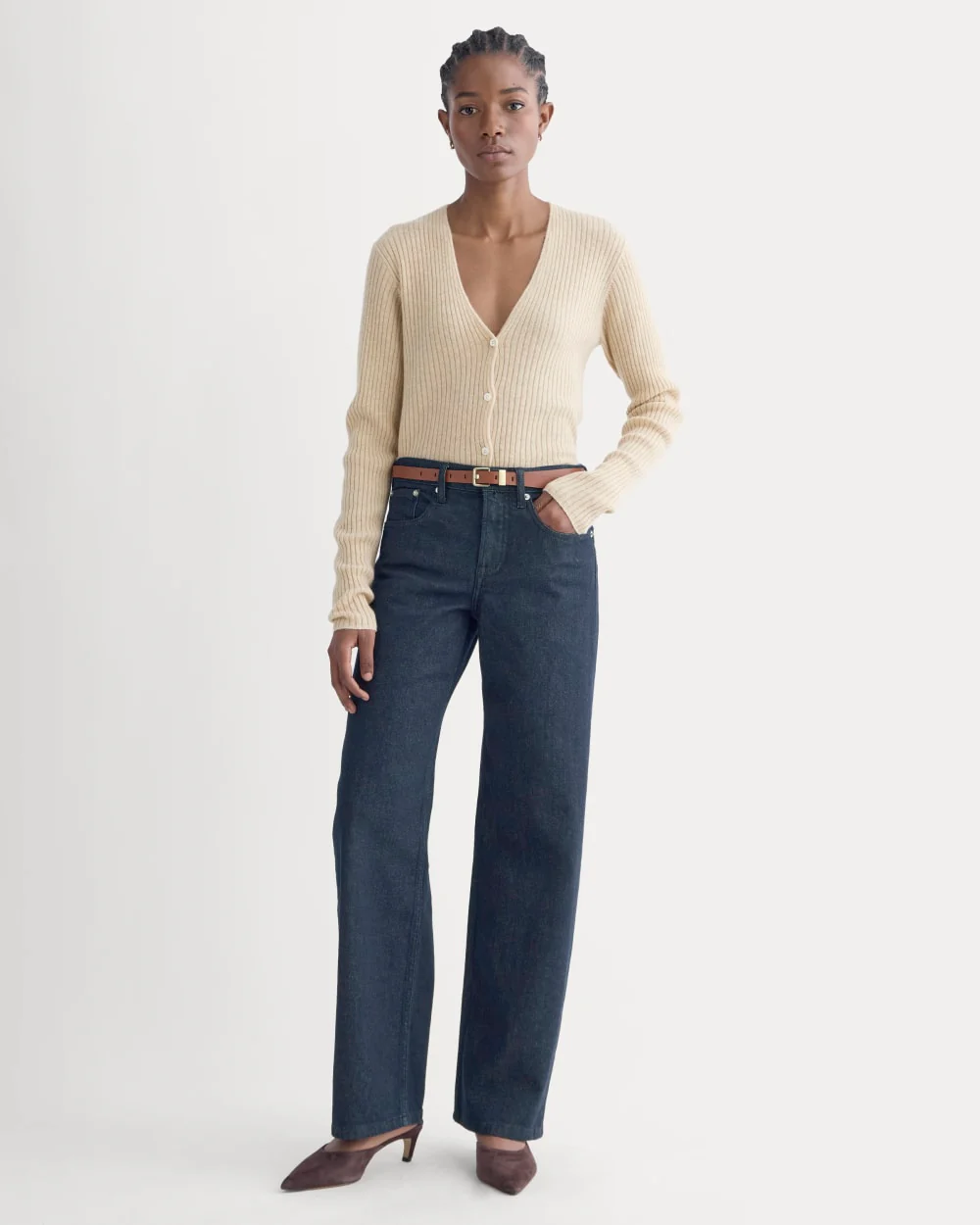 The Column Jean | Pure Blue | 33″ Inseam – evean