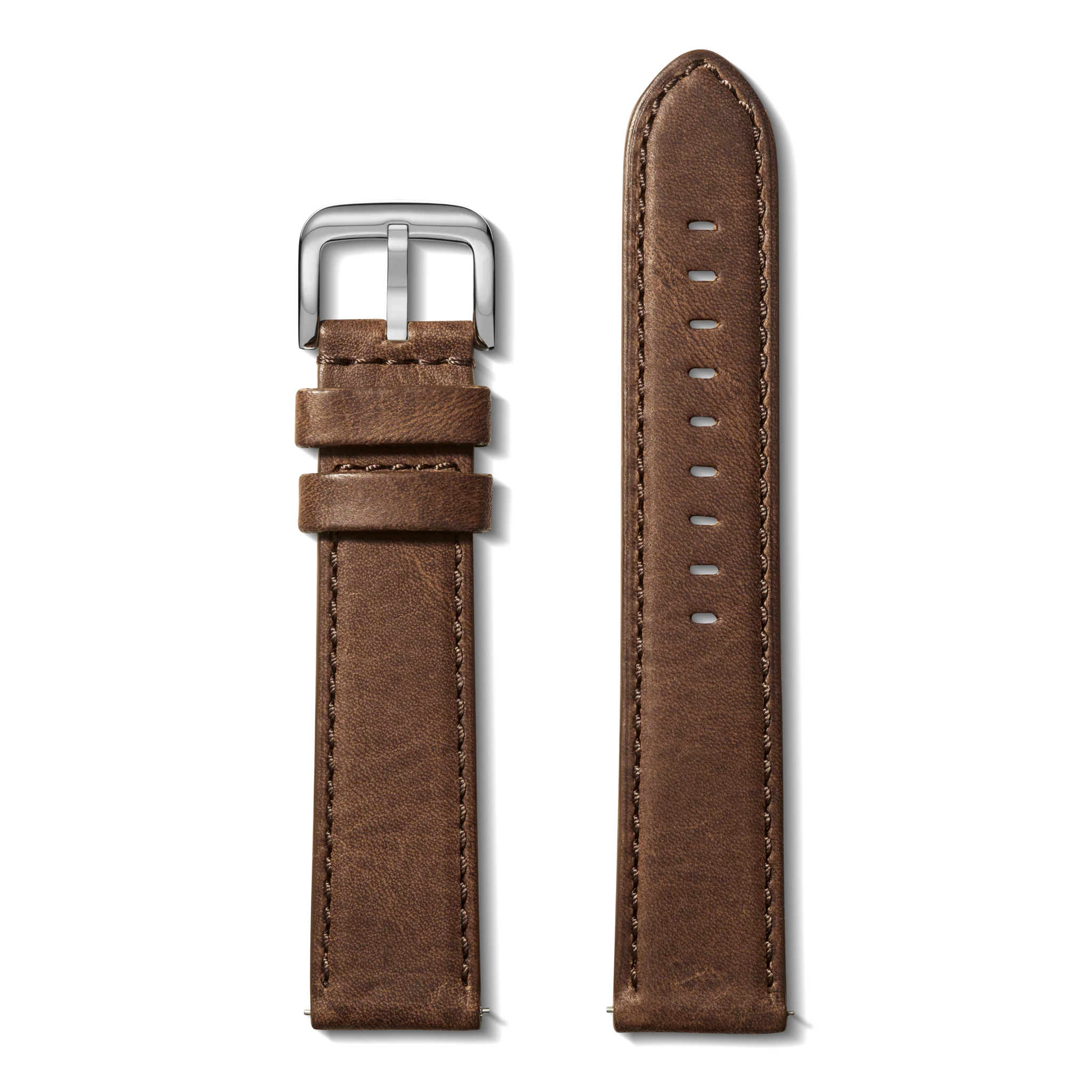 22mm British Tan Leather Watch Strap (XL) – British Tan – sinla