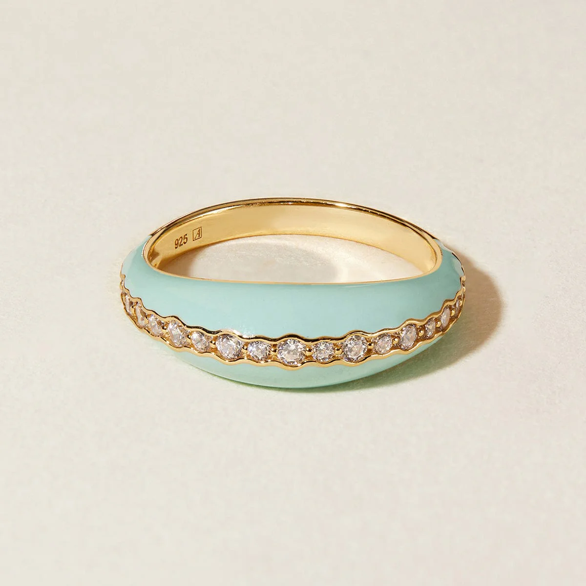 Jerry mint dome ring – arnode