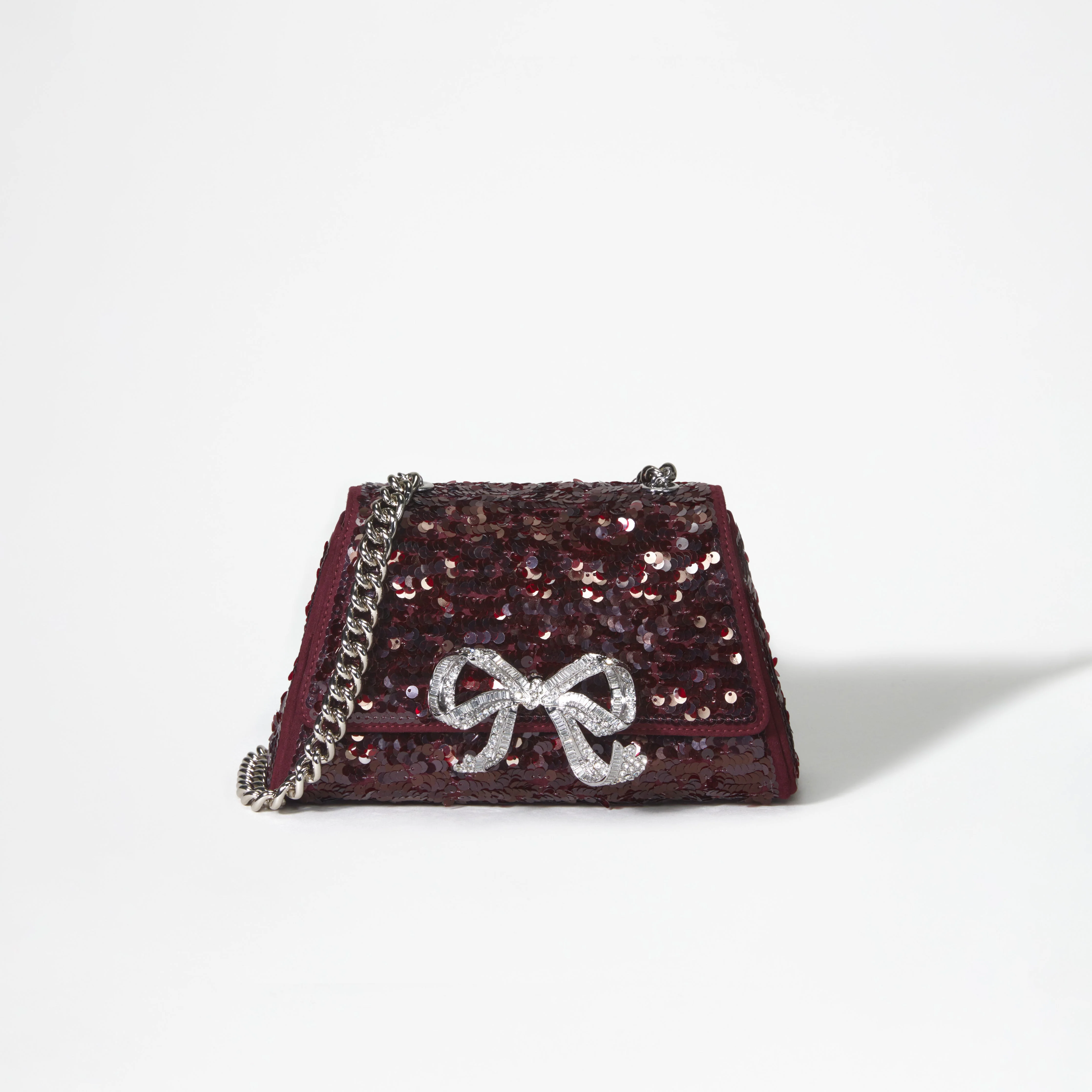 Red Sequin Bow Mini Shoulder Bag – slptat