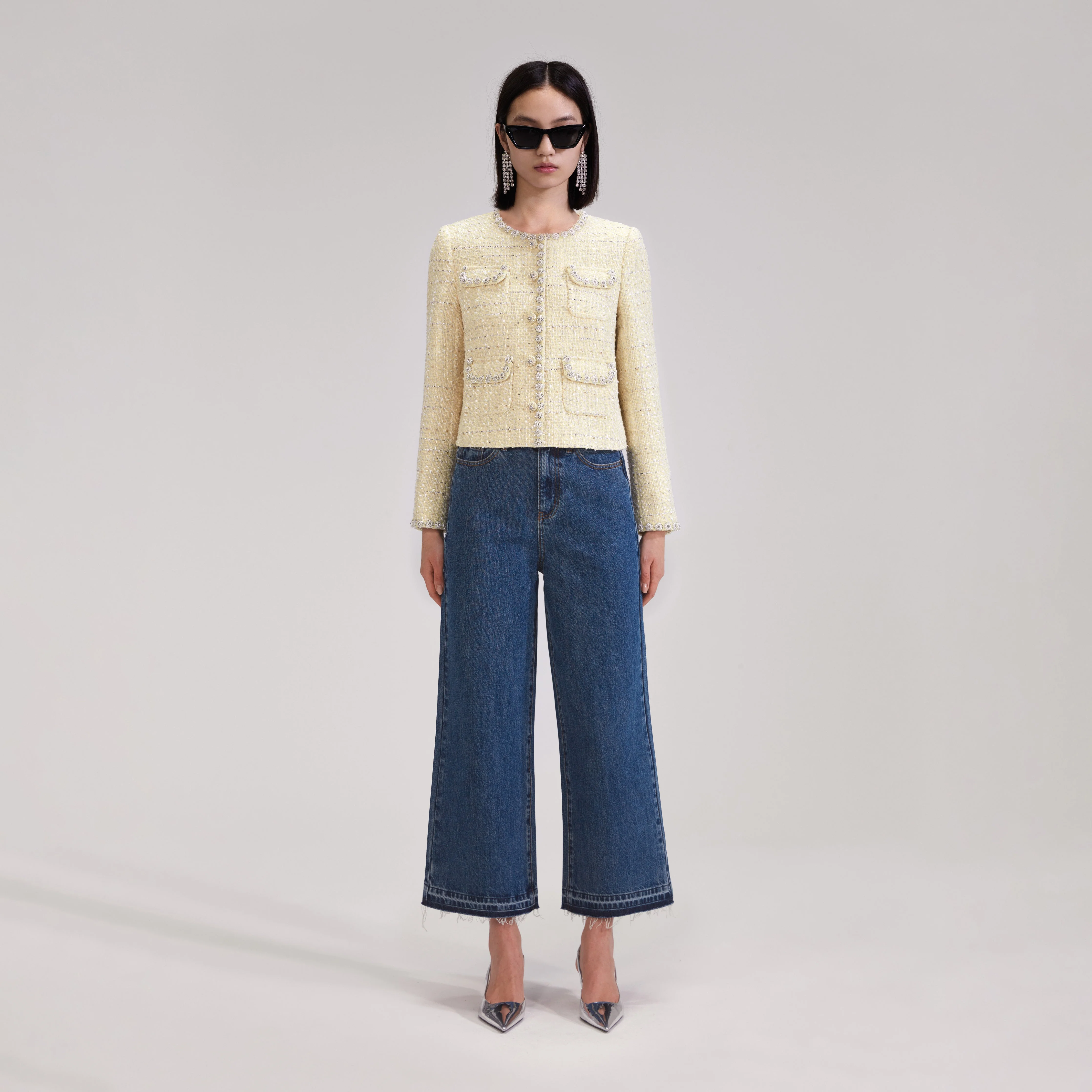 Yellow Boucle Jacket – slptat