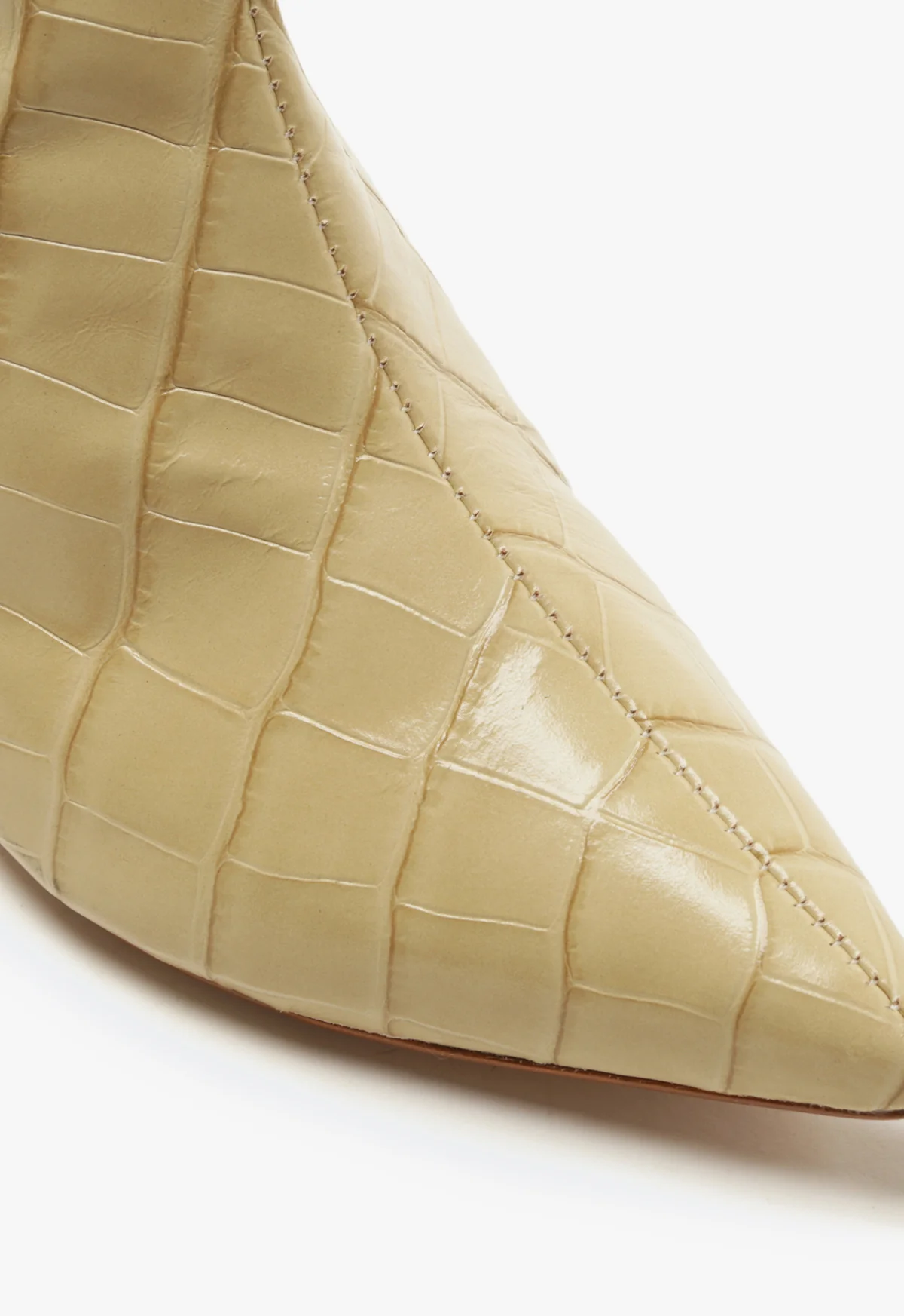Maryana Lo Crocodile Embossed Leather Boot