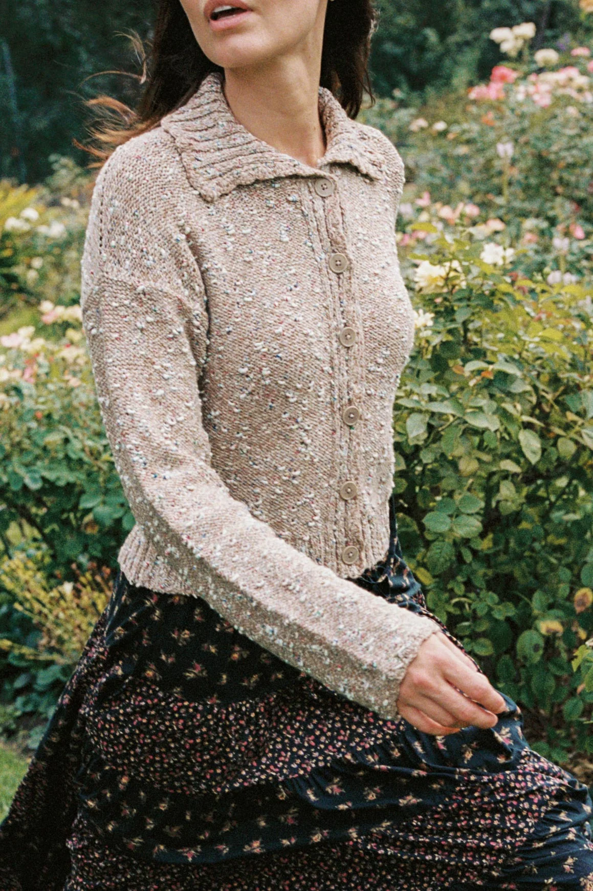 The Idina Cardigan | Chestnut Confetti – crsydn