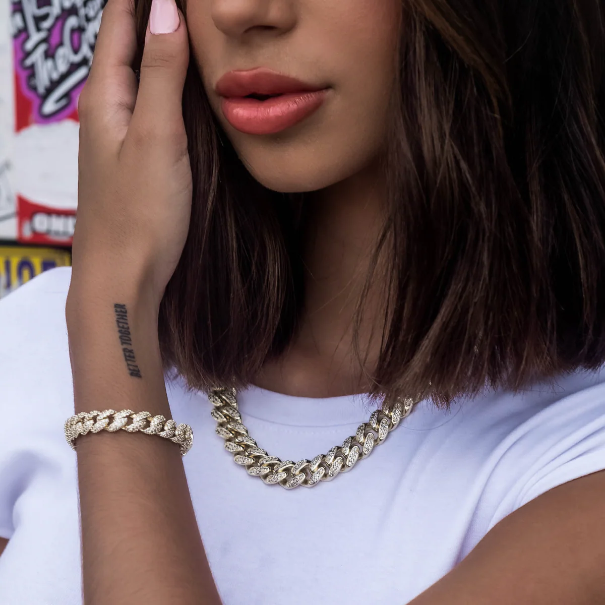 GLD Diamond Cuban Link Necklace in Yellow Gold- 12mm – gdel