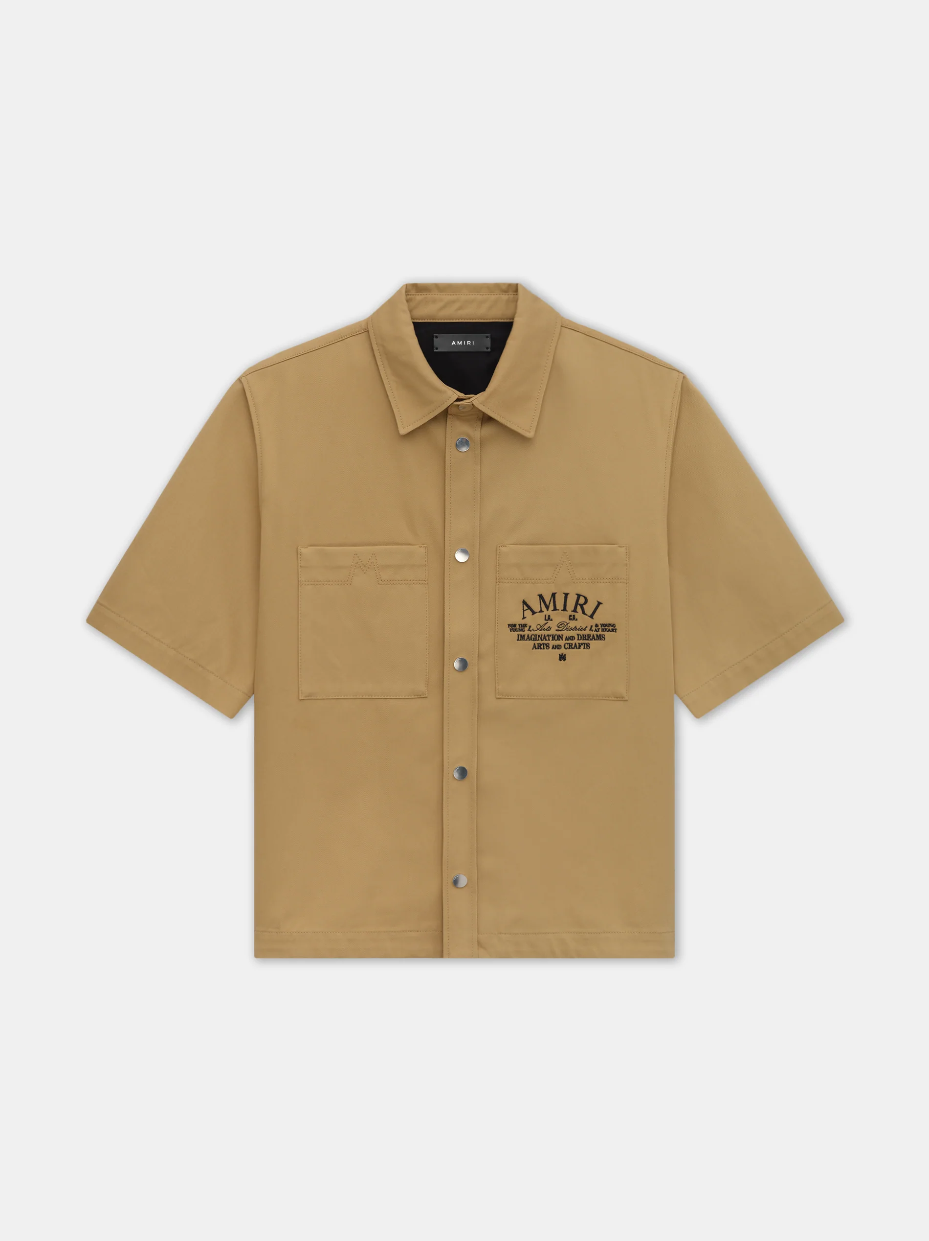 AMIRI ARTS DISTRICT CAMP SHIRT – SEPIA TINT – aimir