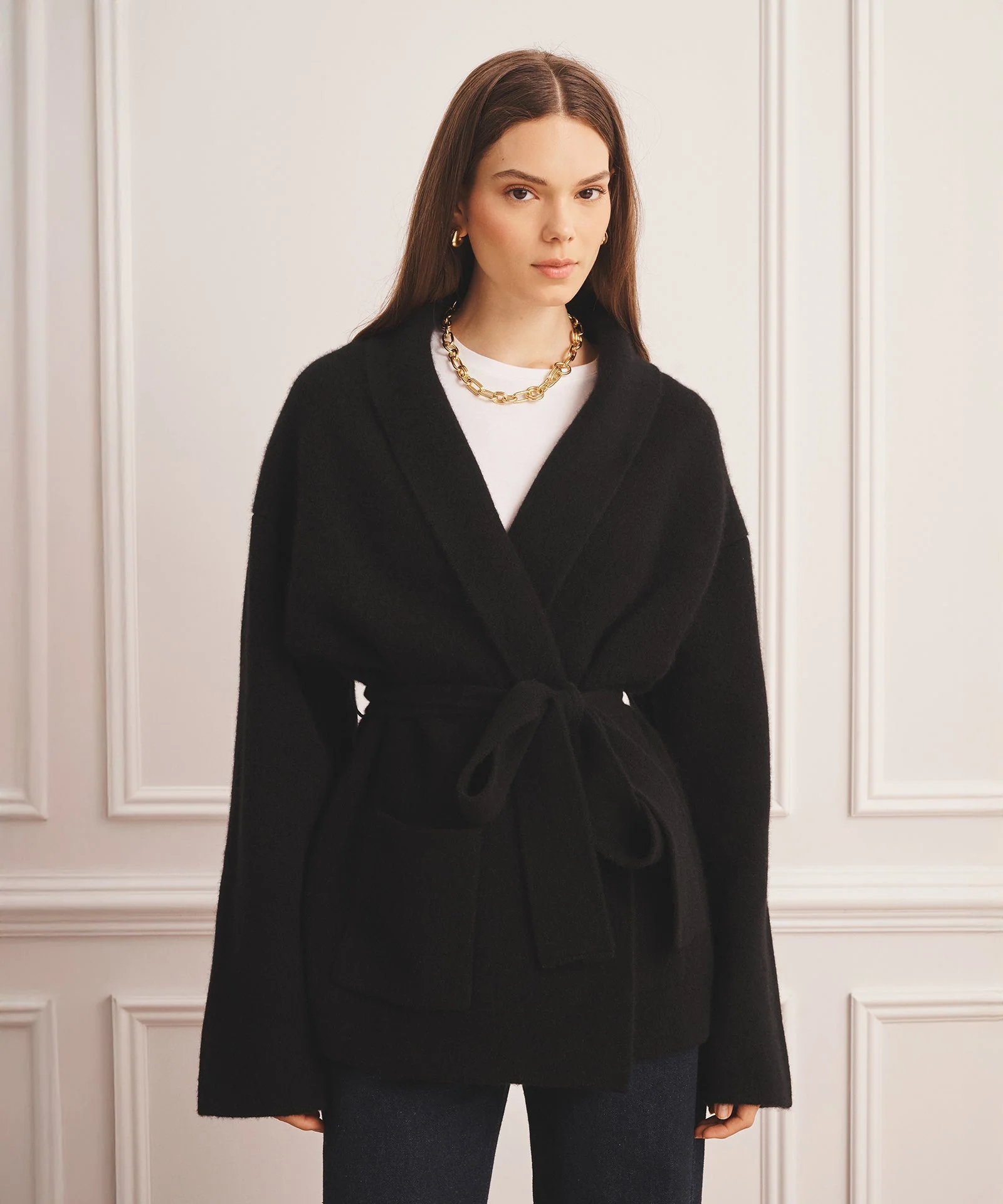 Super Luxe Cashmere Double Faced Shawl Collar Jacket – ndma