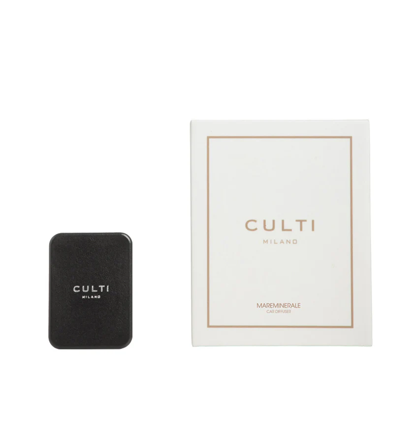 CULTI MILANO Car Diffuser Black Leather – Mareminerale – sefar