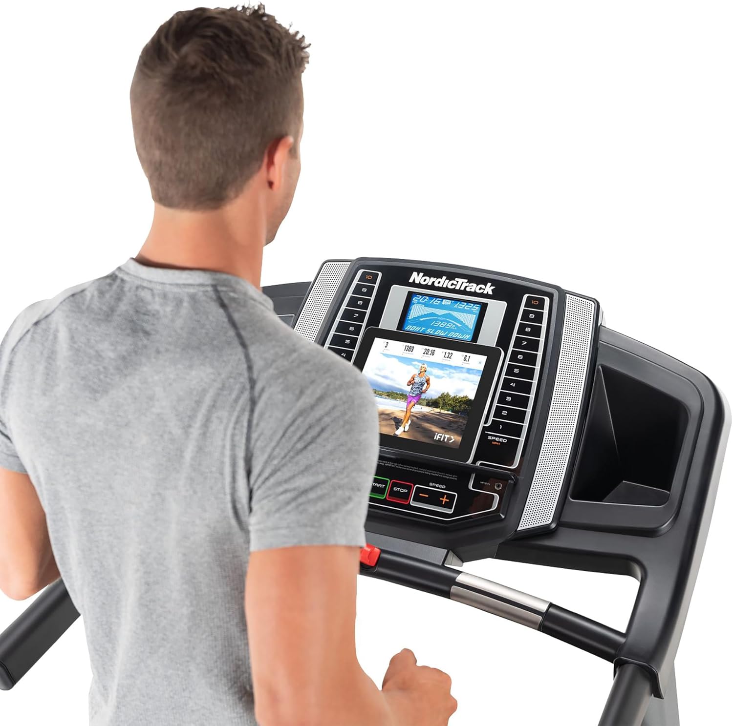 NordicTrack T Series Treadmill 5″ LCD Display & Device Shelf – nexus