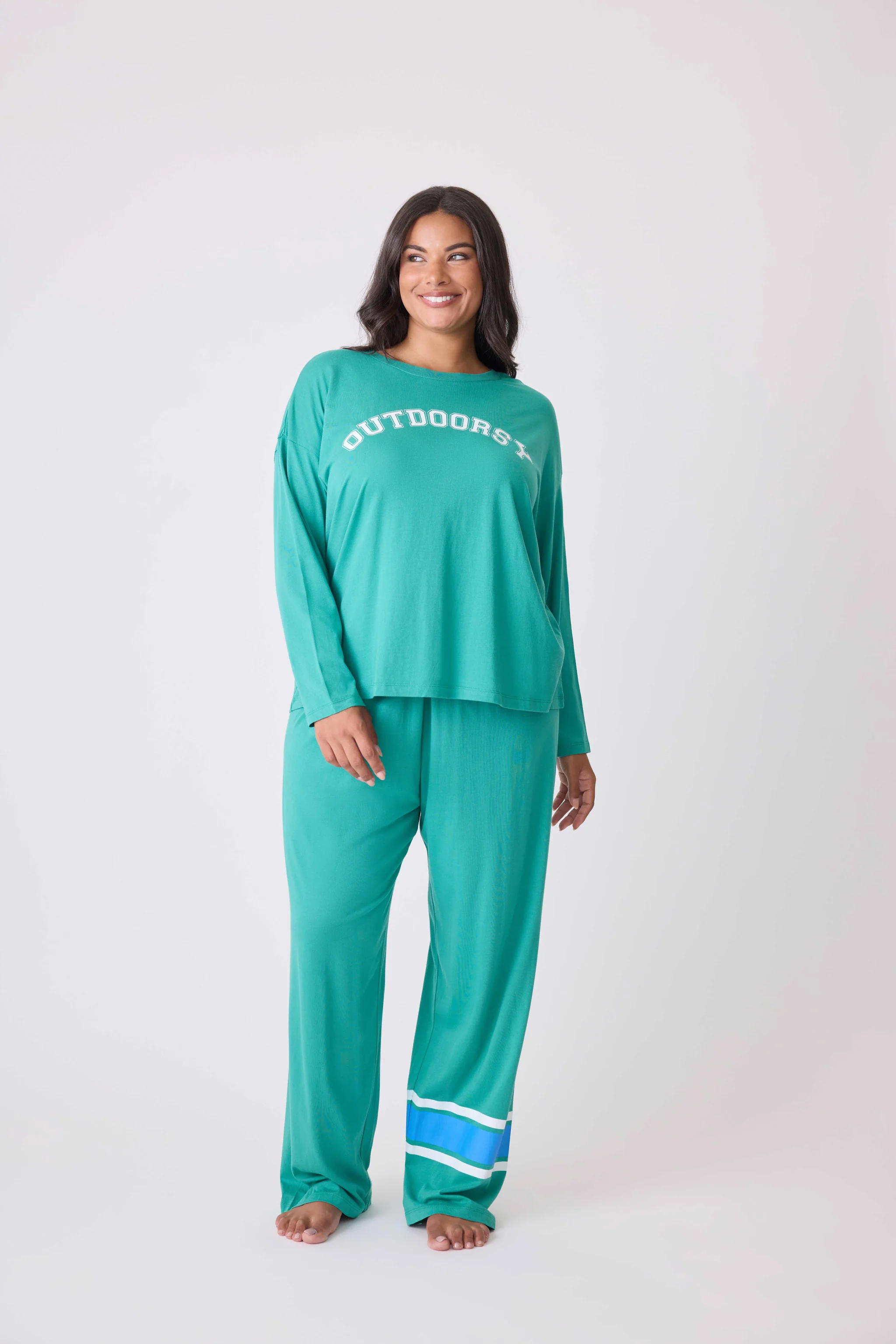 Outdoorsy Cotton Lounge Set Plus Size – pavage