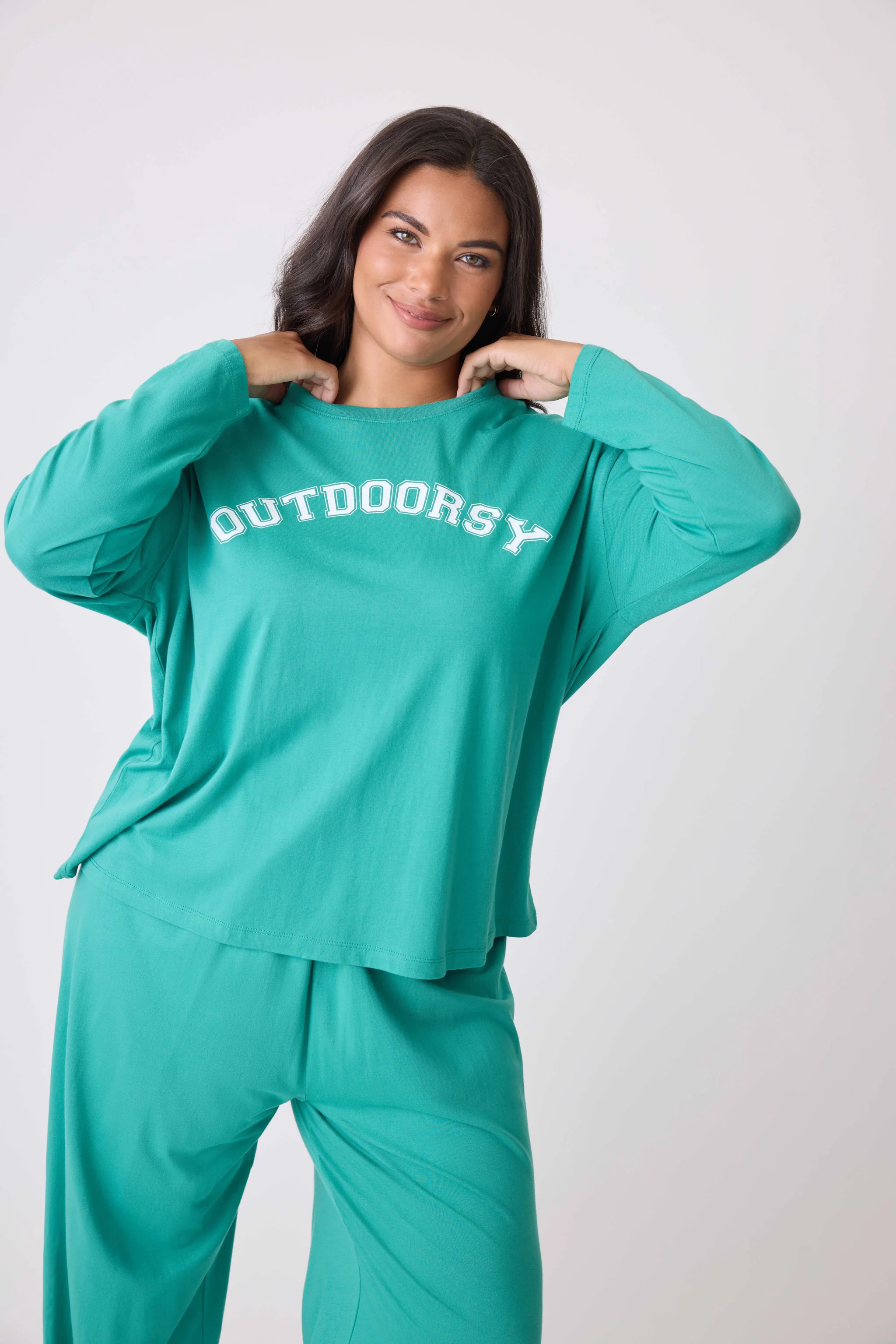 Outdoorsy Cotton Lounge Set Plus Size – pavage