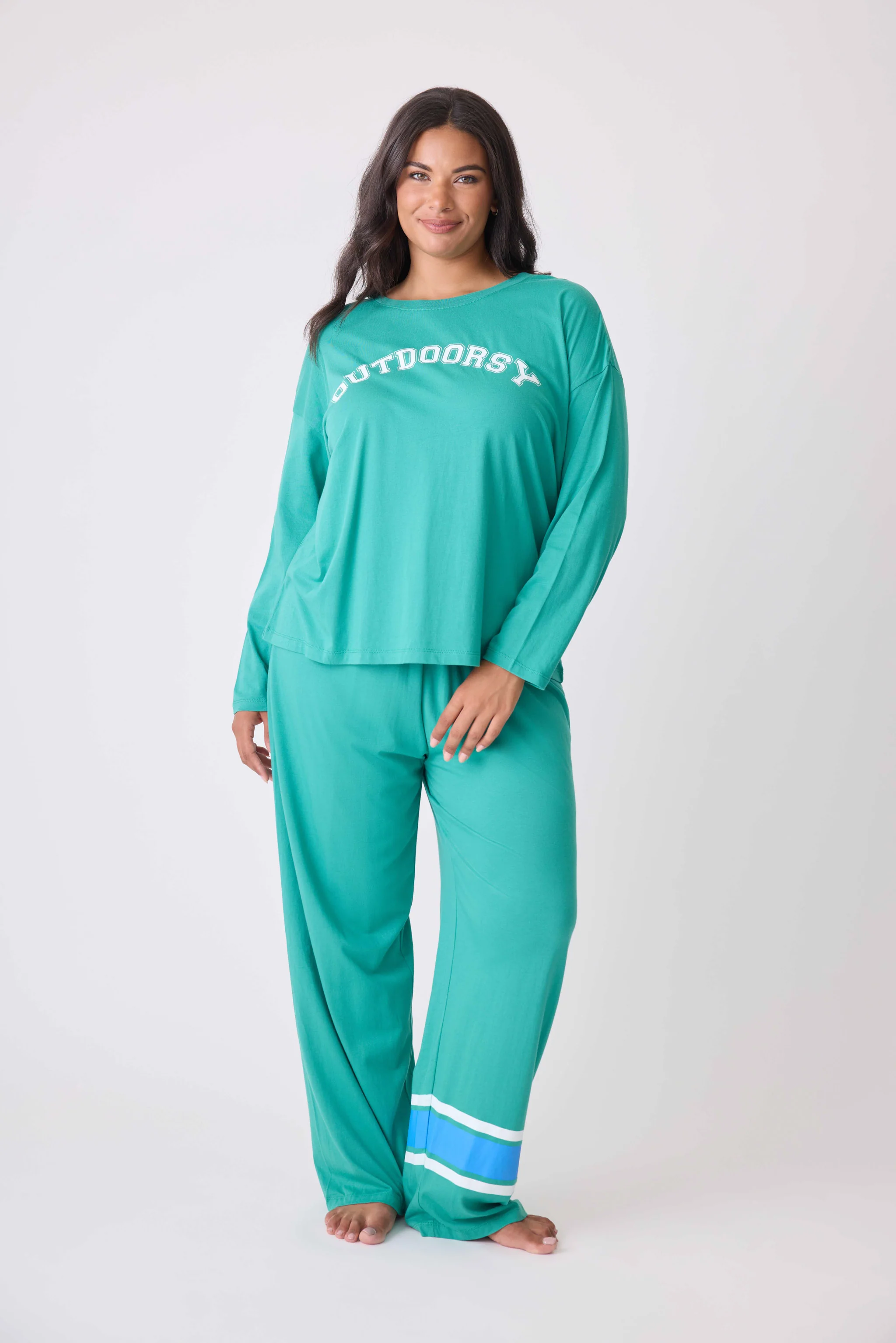 Outdoorsy Cotton Lounge Set Plus Size – pavage